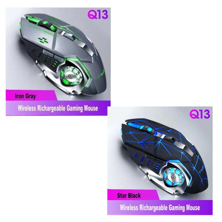 T-WOLF Q13 Wireless Rechargeable Gaming Mouse For Laptop Computer Pro ...