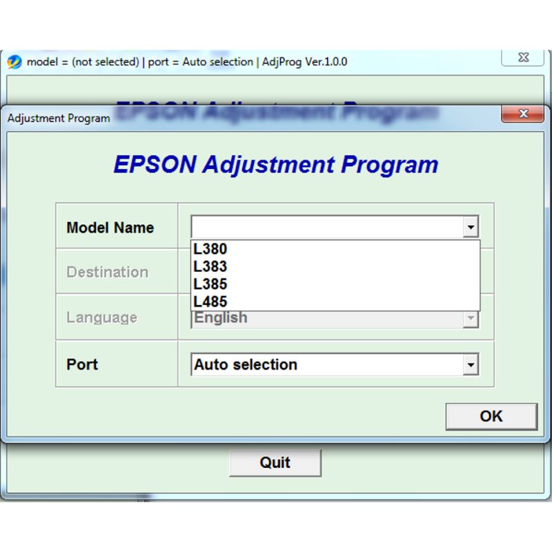 Epson L380 L383 L385 L485 Resetter Package | Shopee Philippines