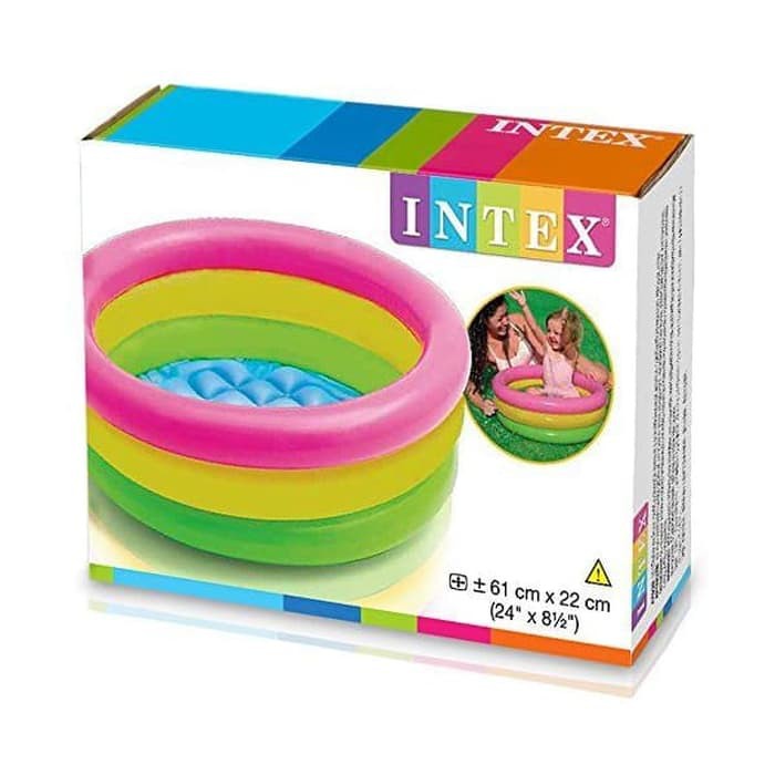 Intex Sunset Glow Pool Rainbow Children's Pool 57107 (61 x 22 cm ...