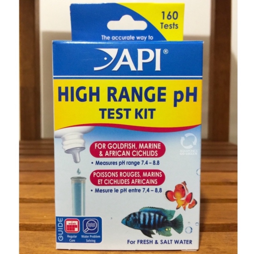 API High Range pH for Fresh & Salt Water Test Kit - 160 Tests (EXP on ...
