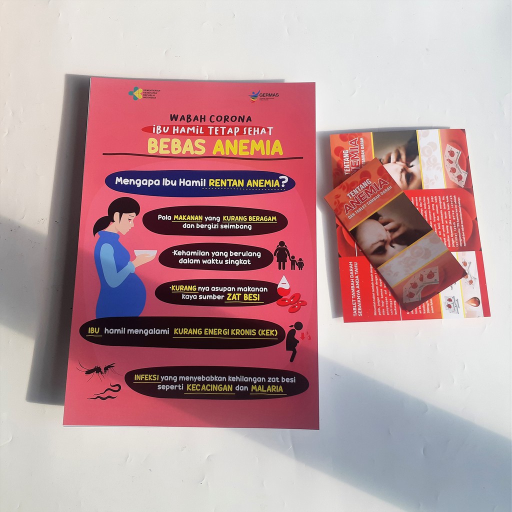 Leaflet Anemia BONUS Health Poster: Anemia Poster For Pregnant Women ...