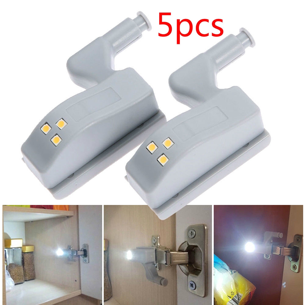 1/5pcs LED Inner Hinge Lamp / Under Cabinet Lights Universal Wardrobe ...