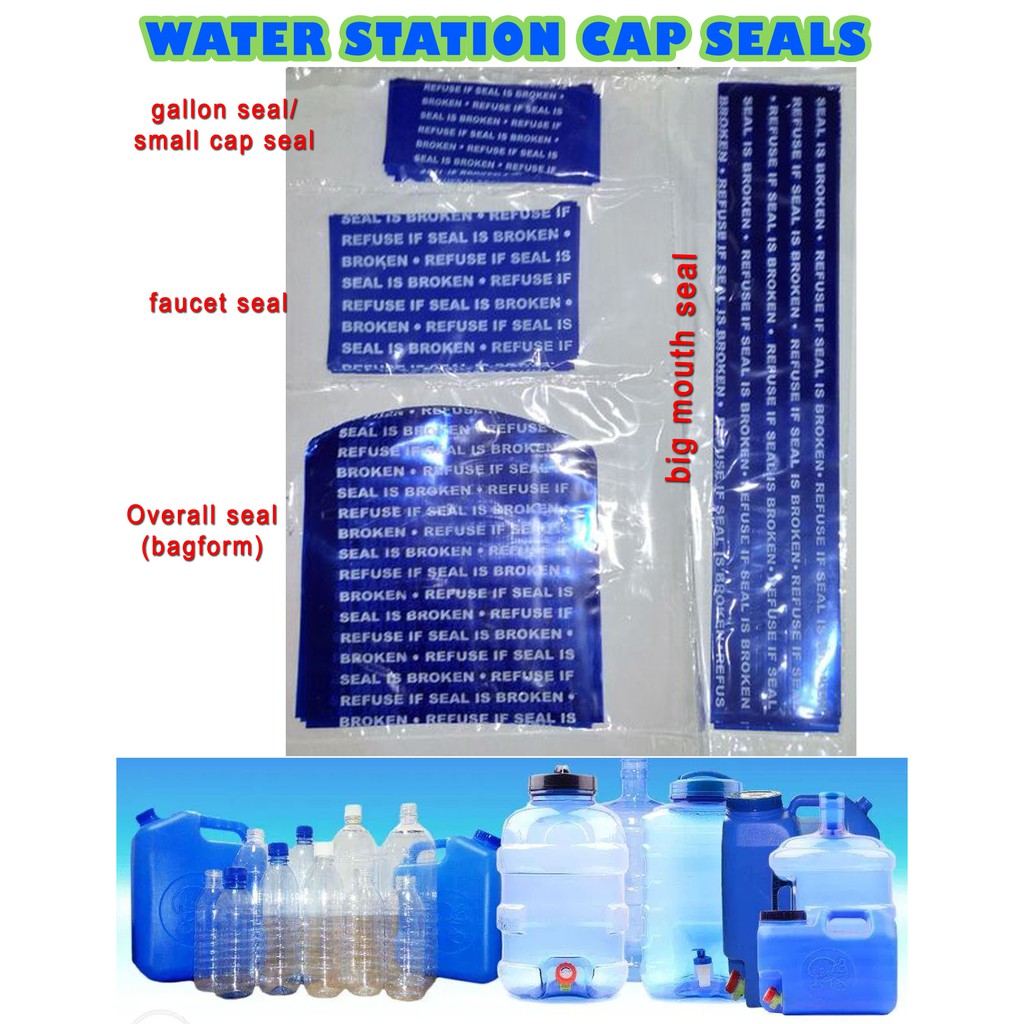 1,000pcs water station cap seal for 5 gallon round and slim container ...