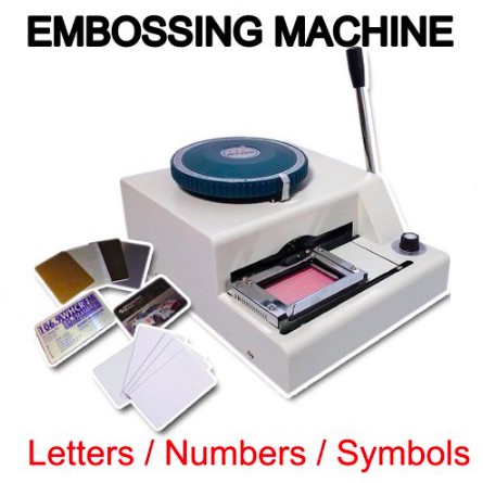 Manual PVC Plastic Card Embosser Machine for PVC Card Embossing Machine ...