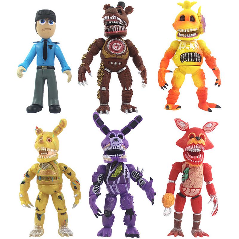 FNAF Figures Five Nights At Freddy's Freddy Bonnie Chica Fazbear Bear ...