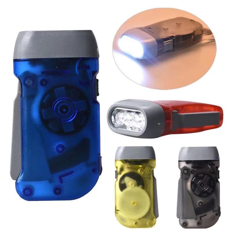 Hand Pressing Flashlight 3 LED Hand Pressing Flashlight Travel Torch ...