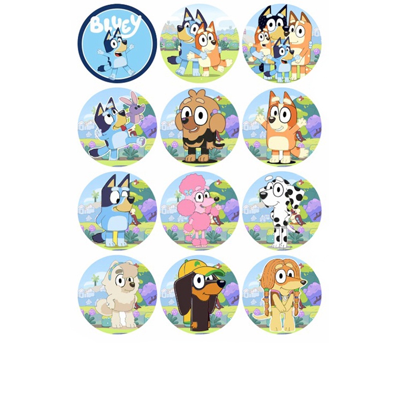 BlueY Cartoon Character Theme Pin Badge Badge Silicone Bracelet ...
