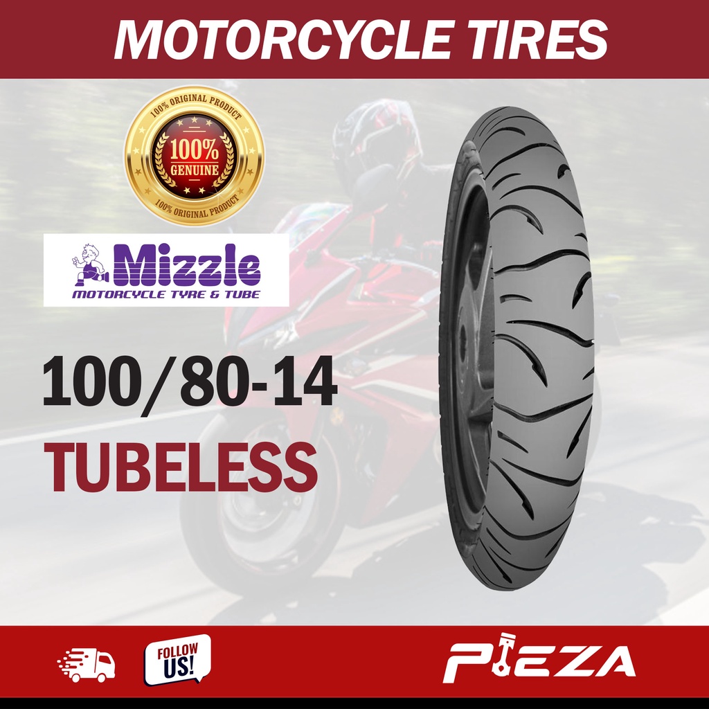 MIZZLE M89 100/80-14 TUBELESS | Shopee Philippines
