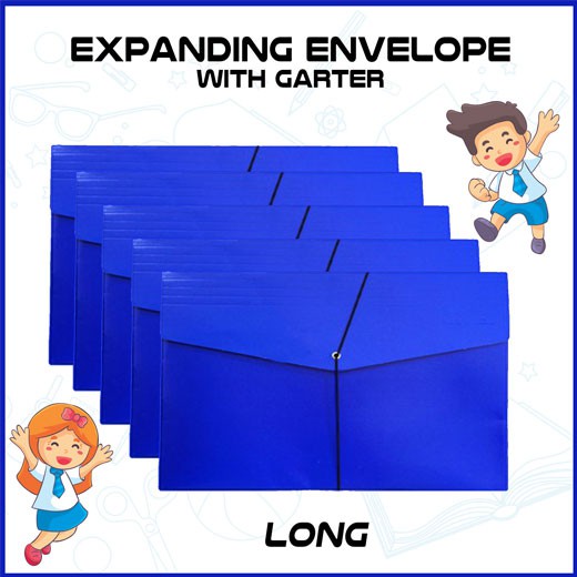 Expanding Envelope w/ Garter - Long 5 pcs | Shopee Philippines