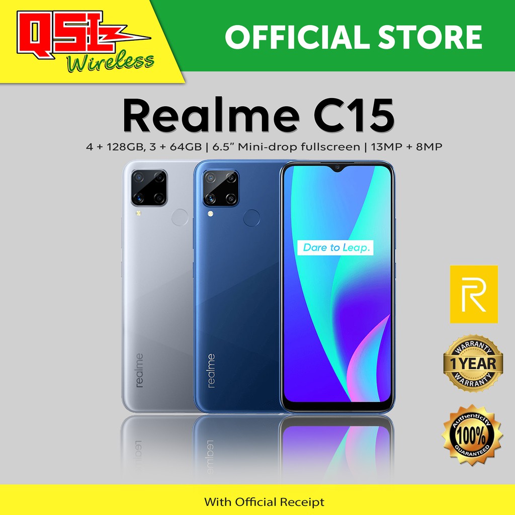 Realme C15, 4 + 64GB | 4 + 128GB | Shopee Philippines