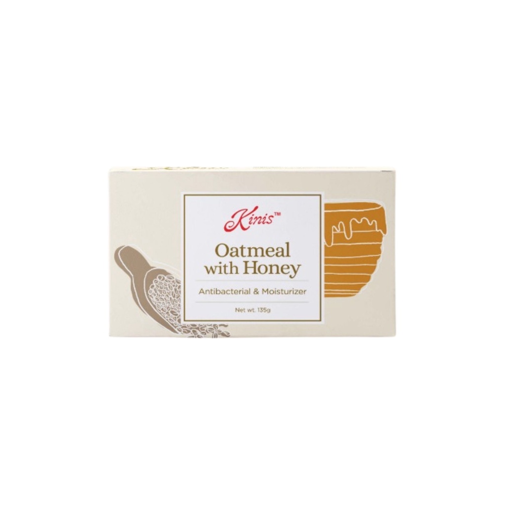 Kinis Oatmeal Soap With Honey 135g (Antibacterial) | Shopee Philippines