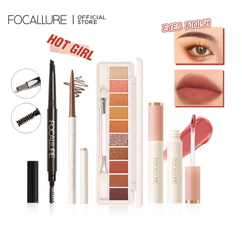 Focallure Face Makeup Set 6 Items Beauty Free Gift Cosmetic Bag Eyebrow ...