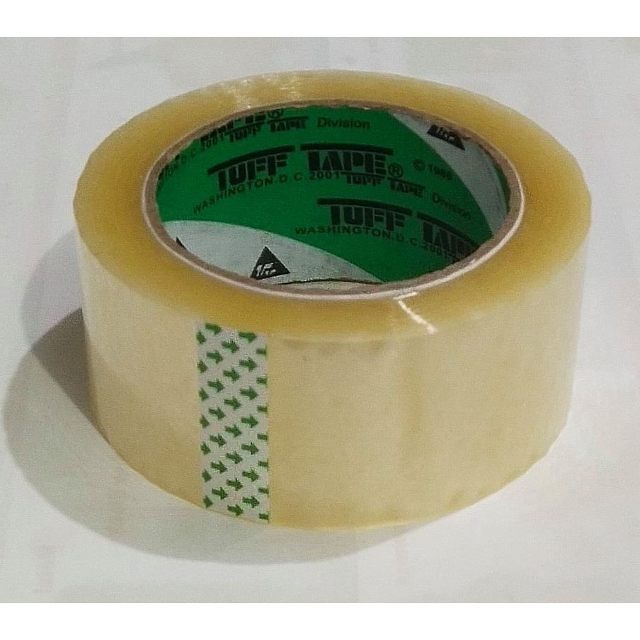 TUFF Brand Packaging Tape Clear , 2 inches X 100 Meters packing Tape ...
