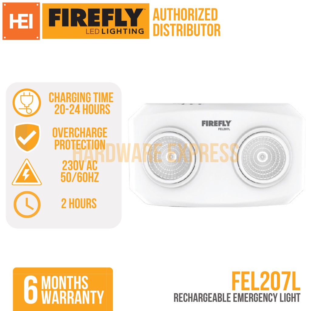 FIREFLY Emergency Light LED Mini Dual Optics FEL207L | Shopee Philippines