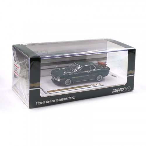INNO64 Inno Model 1/64 TOYOTA CELICA 1600 GTV TA22 GREEN WITH LUGGAGE DIECAST SCALE MODEL CAR ...