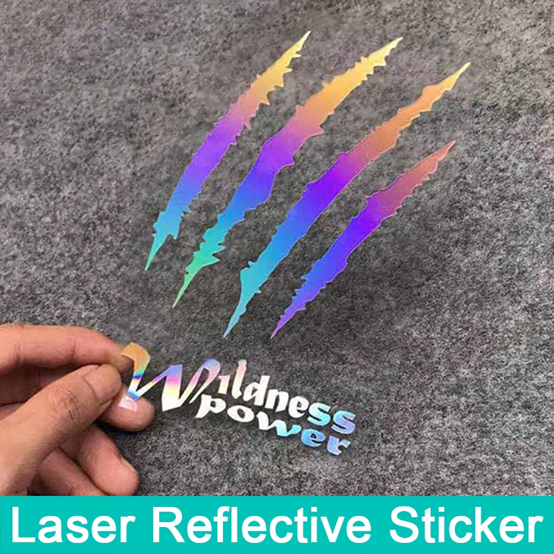 wildness power Catch Scratch Claw Mark Motorcycle Sticker Car ...