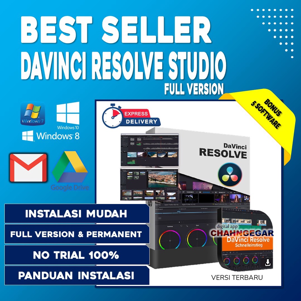 Davinci Resolve Studio 20/19 Full Version Software Lifetime License ...