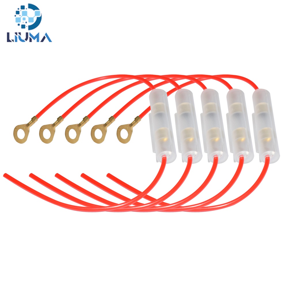 General purpose motorcycle fuse screw type: 6x30mm in-line glass fuse ...