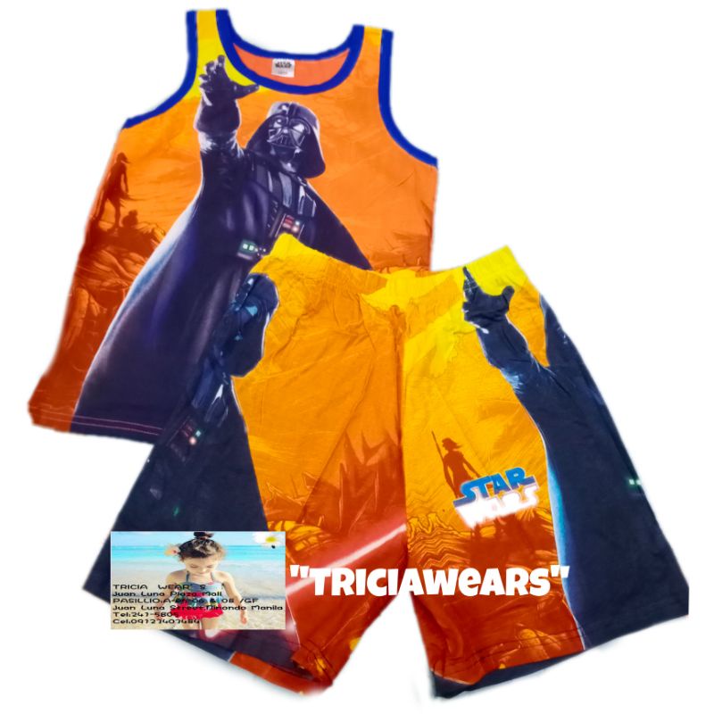 New Arrival Character Terno Sando+Short For Kids | Shopee Philippines