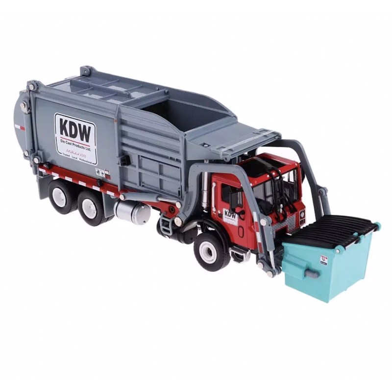 Kdw 1/24 Full Steel Garbage Model The Rear Lid Can Be Opened Lift The ...