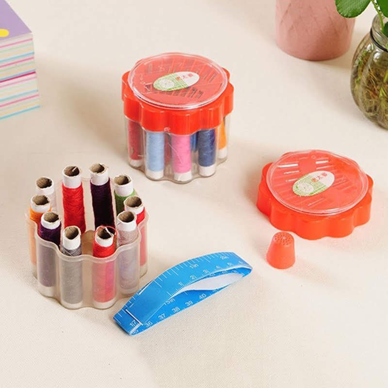 Sewing Tool Box Thread Needle Measuring Tape | Shopee Philippines