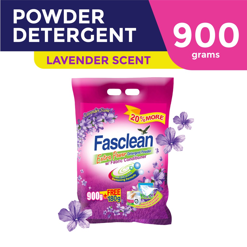 FasClean Detergent with Fabcon 900g | Shopee Philippines