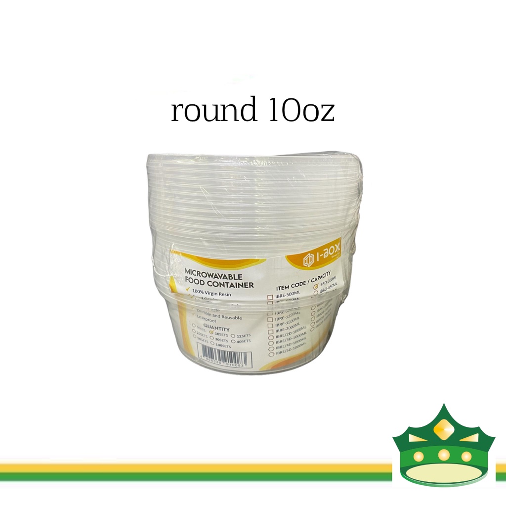 IBOX brand microwavable plastic round containers take out for soups and ...