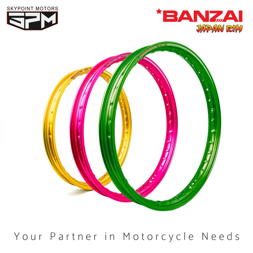 1PC MOTORCYCLE BANZAI RIM 1.20 X 17 | Shopee Philippines