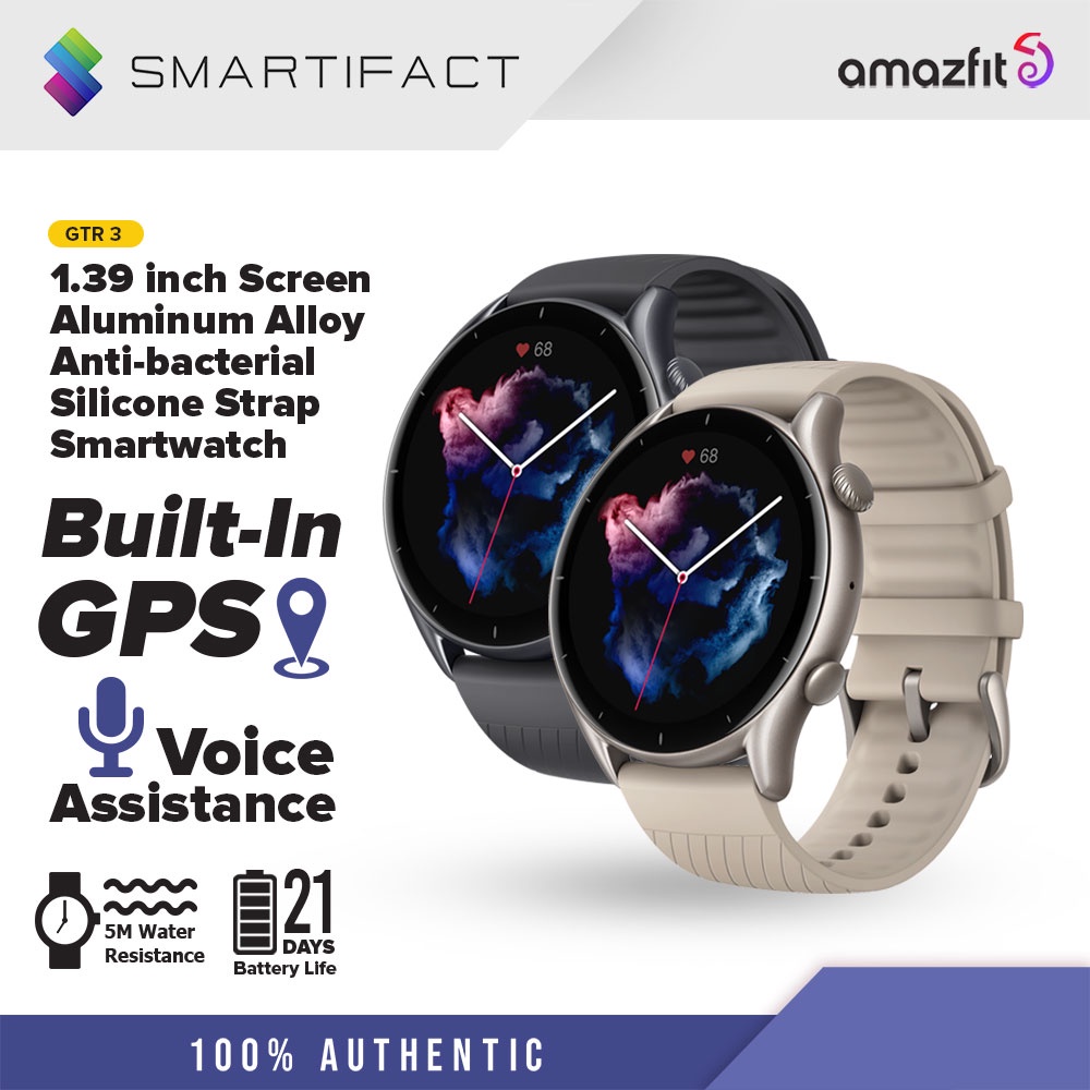 [FREE AMAZFIT CAP] Amazfit GTR 3 Smart Watch HD Amoled Glass Cover ...