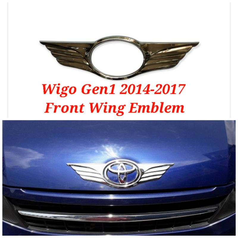 Wigo Gen1 Front and Rear Wing Emblem | Shopee Philippines