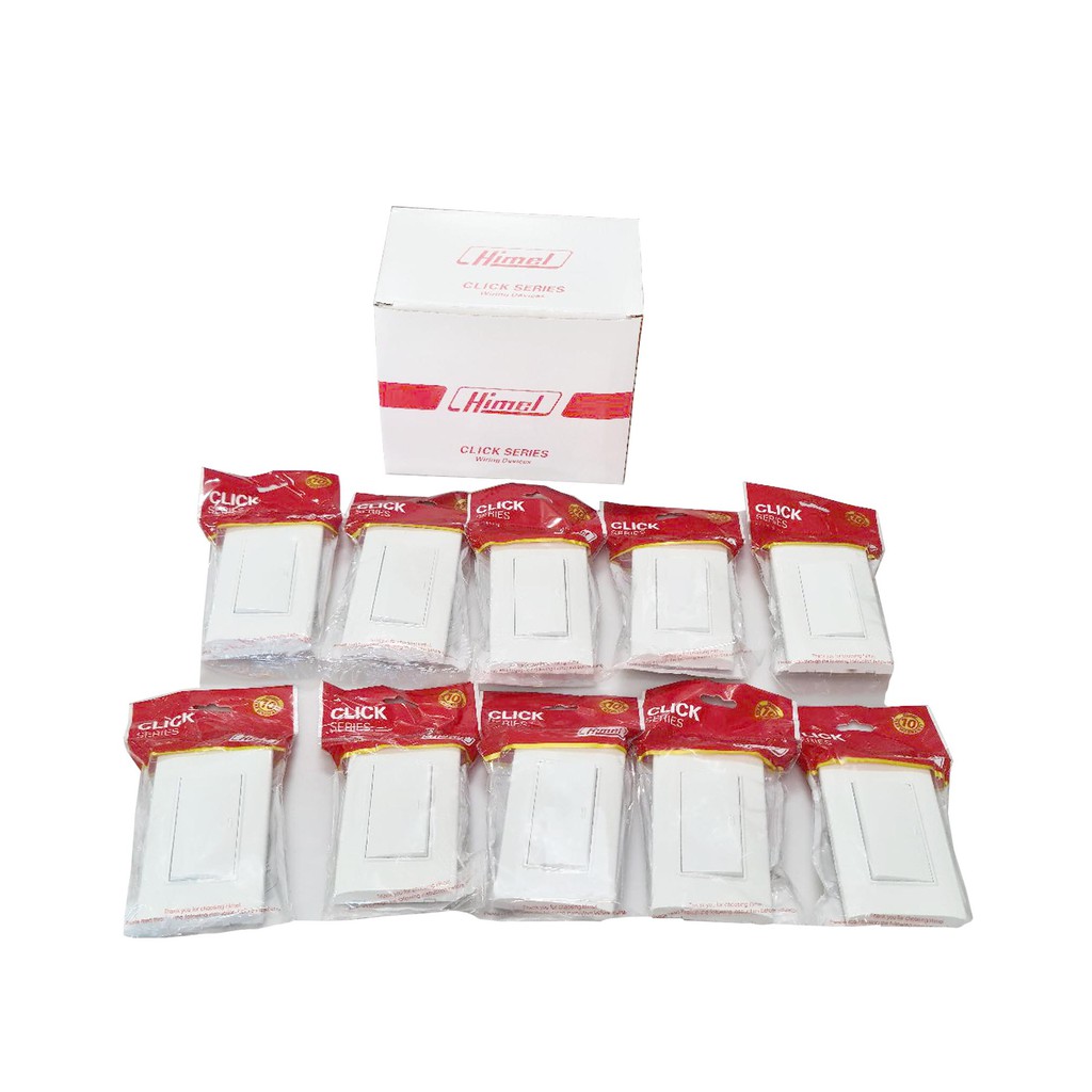 Himel Wiring Device HWDC1SL - 1 Gang 1 Way Switch Large Button 10pcs ...