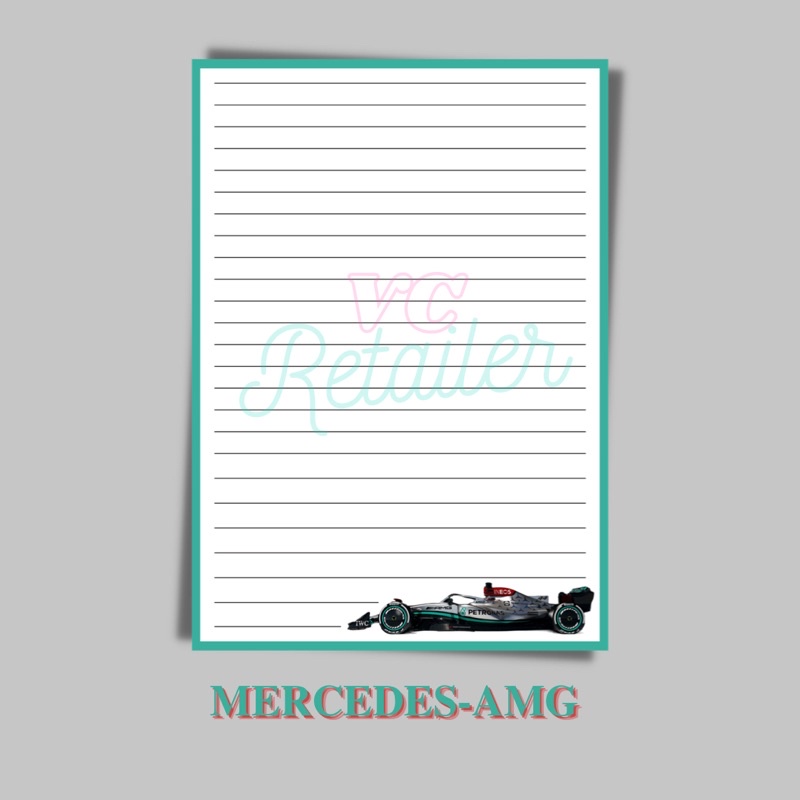 Formula 1 Themed Notepads (FERRARI, RED BULL, McLAREN, MERCEDES, ASTON ...