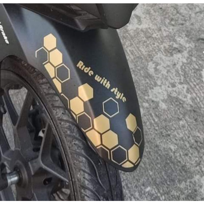 front fender honey comb decals/sticker fit to all | Shopee Philippines