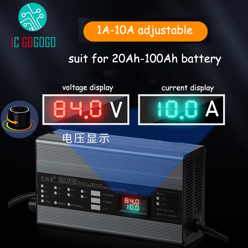48V 58.4V 72V 60V 67.2V 84V 87.6V Li-ion LiPo Lifepo4 Lithium Battery ...