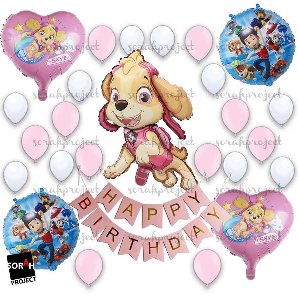 Dog Sky e Paw Patrol Balloon Pet Birthday Decoration Theme Set Package ...