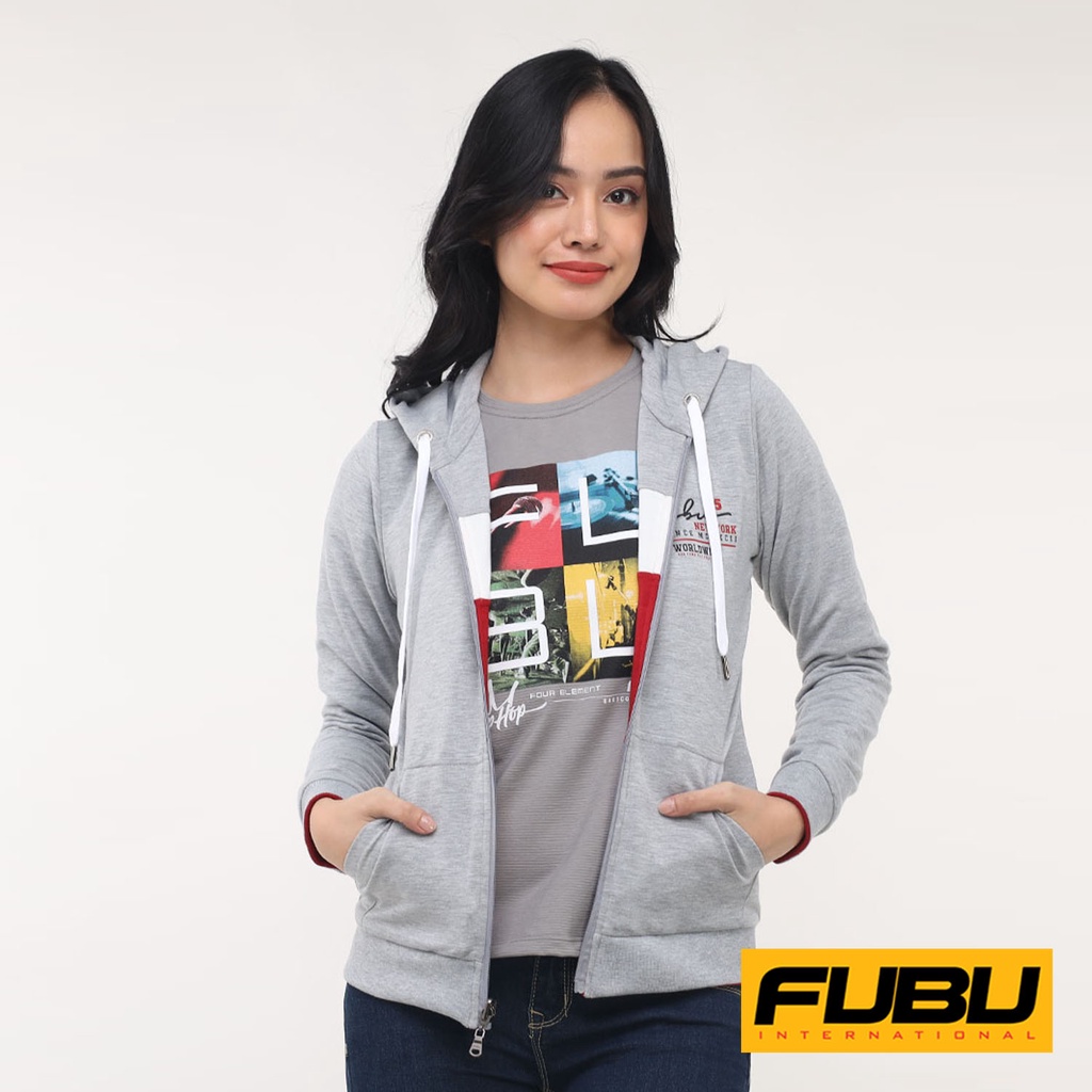 Fubu Girls Reversible Knits Jacket W/ Hood QGT16-0039 (Gray/Maroon ...