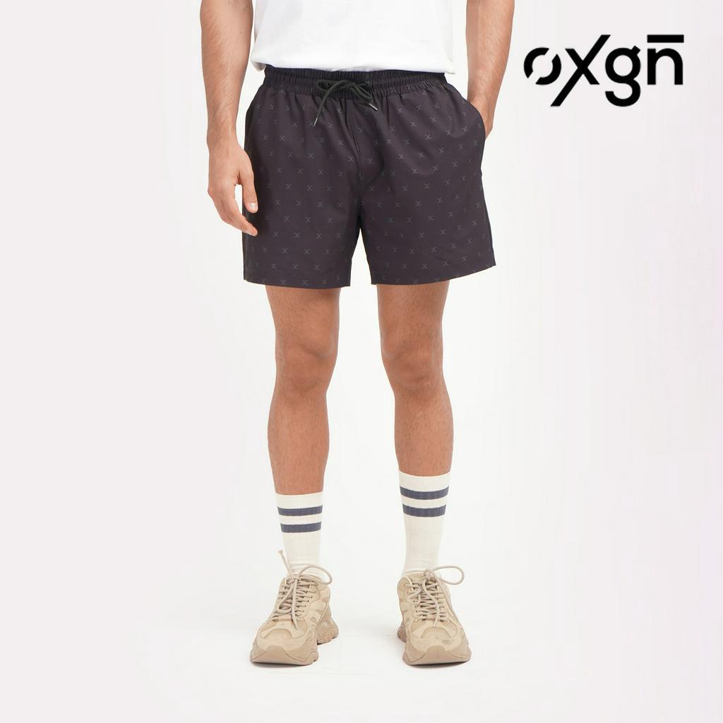 OXGN All Over Print Urban Fit Shorts For Men (Black) | Shopee Philippines