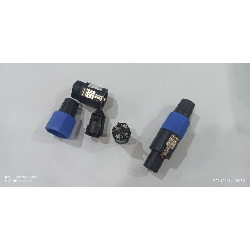 HITAM Black Blue Speakon Jack Spicon Jack Spicon Jack | Shopee Philippines