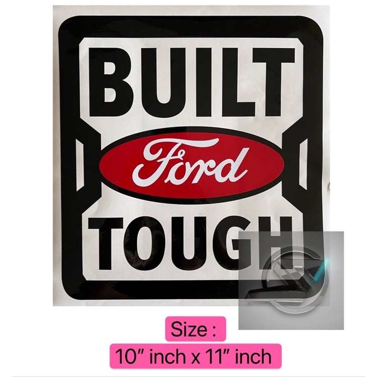 S559 BUILD FORD TOUGH 4x4 Car Sticker | Shopee Philippines