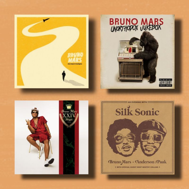 Bruno Mars Inspired Vinyl (Album Cover on Sintra Board) Photo Tile Wall ...