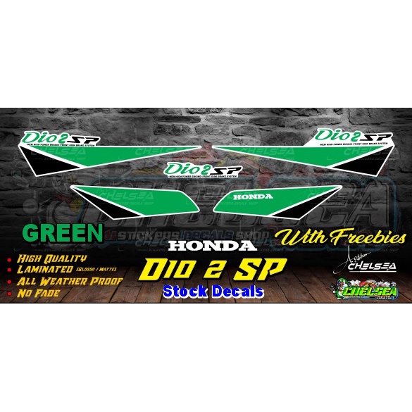 Honda Dio 2 SP Stock Decals / Stickers with freebies | Shopee Philippines