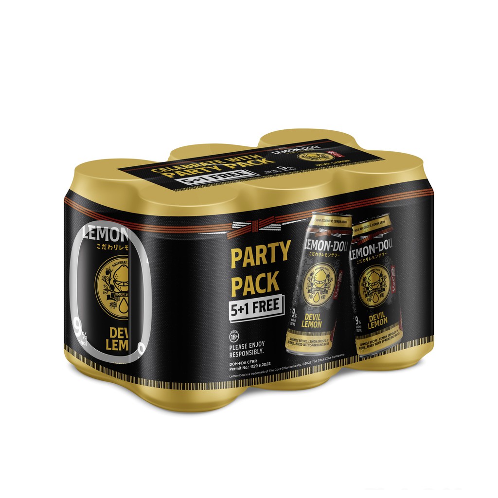 Lemon-Dou Devil Lemon 9% 330ml 5 + 1 Pack | Shopee Philippines