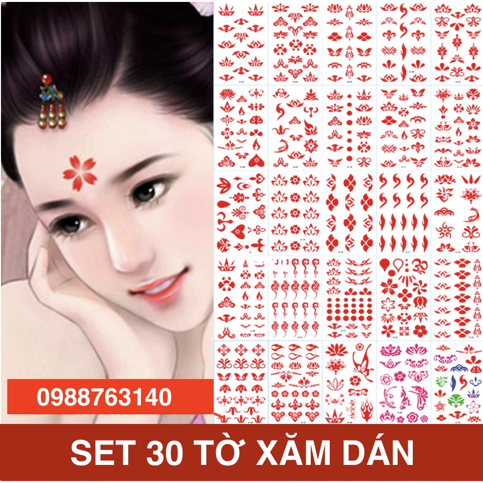 Waterproof Mini Tattoo Stickers Combo 30 Sheets (10x6cm) | Shopee ...