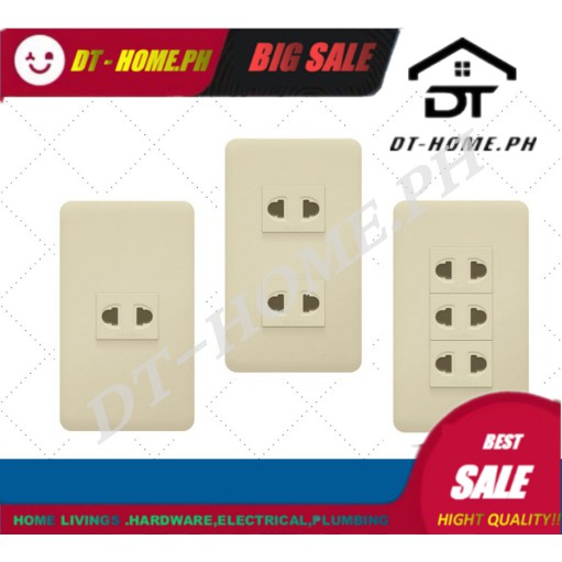 Royu Classic Series Outlet 1, 2 and 3 gang WH111, WH113, WH115 | Shopee ...