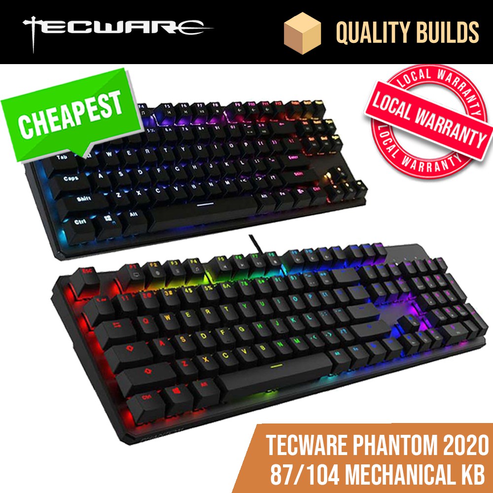Tecware Phantom SE/87/104 RGB Key Full TKL Mechanical Keyboard 2020 ...