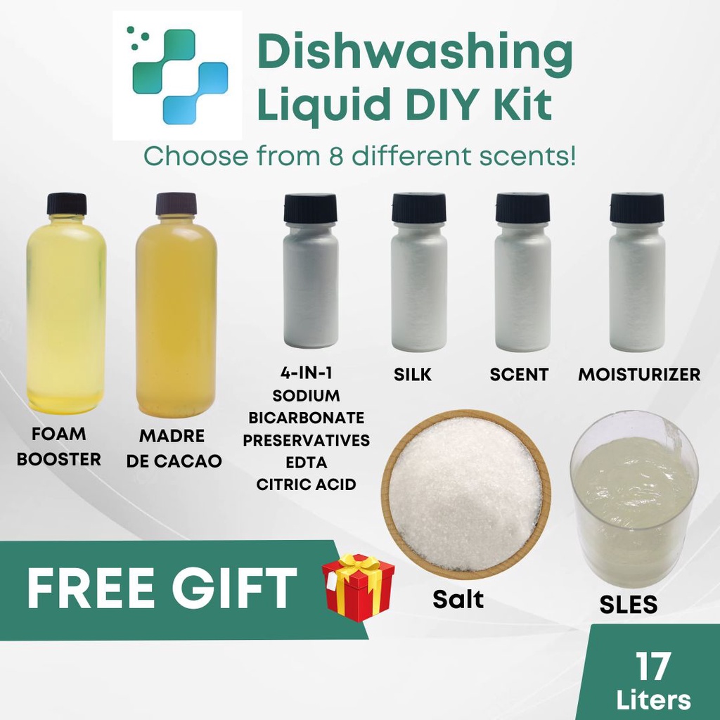 DIY Dishwashing Liquid Kit 17 Liters Yield Complete Set and Ready to ...