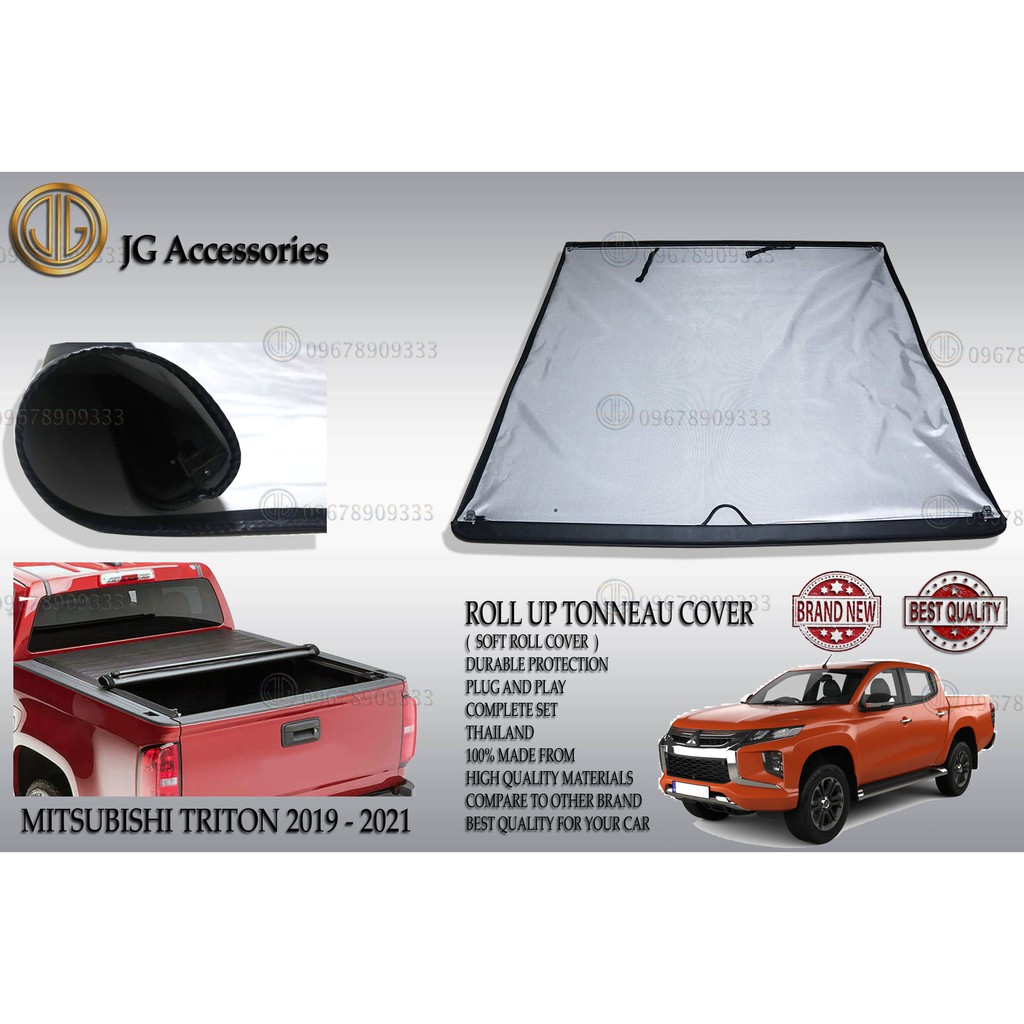 MITSUBISHI TRITON STRADA 2018-2021 ROLL UP TRIFOLD COVER SOFT ...