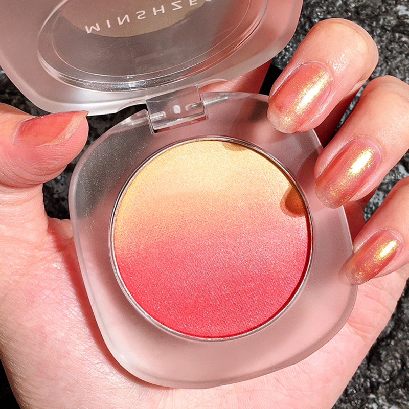 MINSHZEE Gradient Blush Waterproof Anti-sweat Powder Delicate and Easy ...