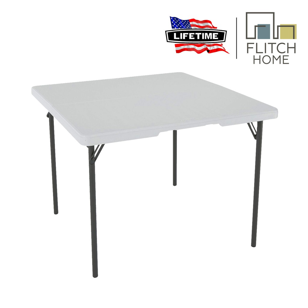 LT Square Fold-In-Half Table 37" x 37" - White | Shopee Philippines