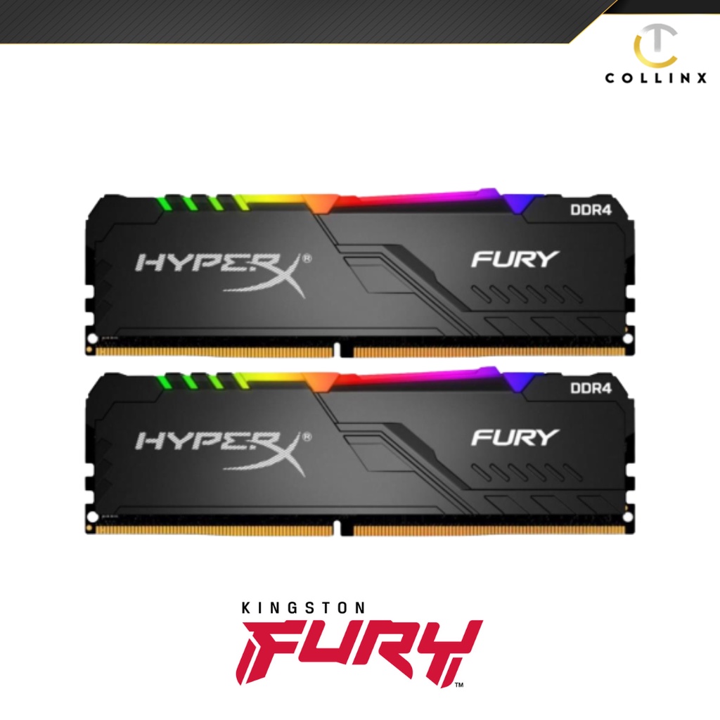 32GB(16x2GB)KINGSTON HYPER FURY BEAST RGB 3200MHZ DDR4 DESKTOP MEMORY ...